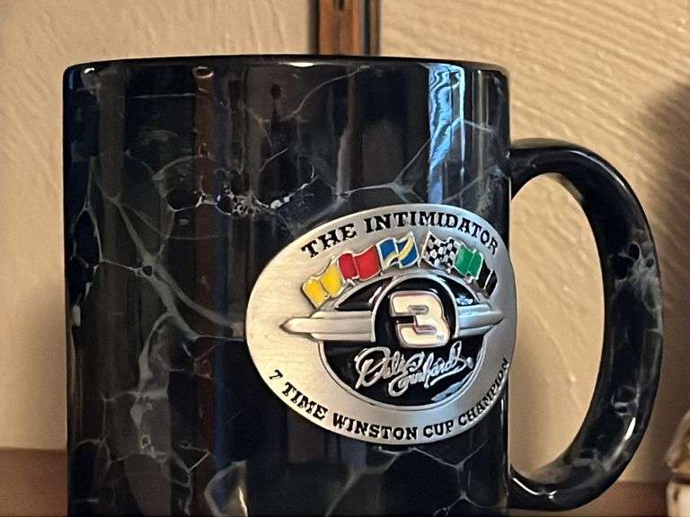 Ceramic duck and Dale Earnhardt, Coleman coffee mugs - Metzger Property ...