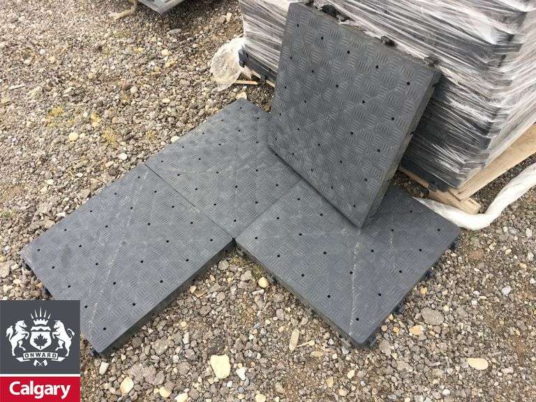 Interlocking Grip Tiles - Michener Allen Auctioneering Ltd