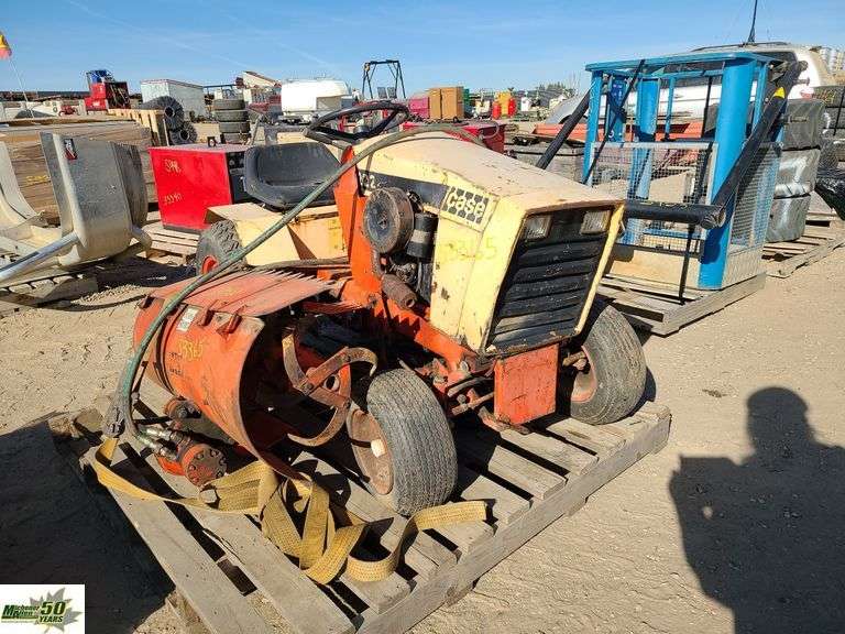 Case Hydraulic Drive 222 Ride on Mower and Tiller-1 Pallet - Michener ...