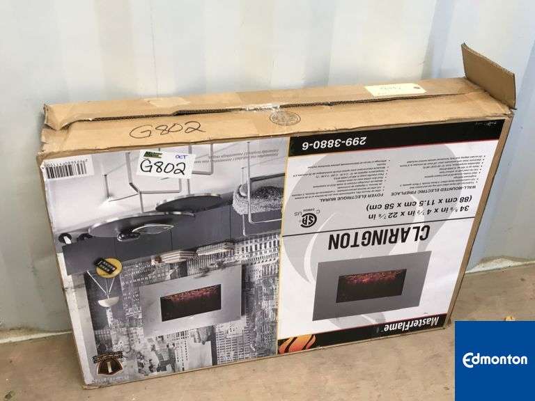 MasterFlame Clarington Wall Mounted Electric Fireplace - Michener Allen ...