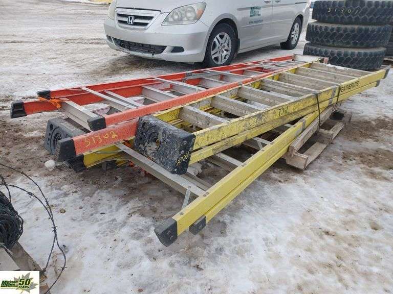 Assorted Lengths of Ladders-1 Pallet - Michener Allen Auctioneering Ltd