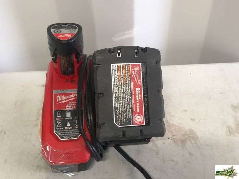 Milwaukee M12/M18 Battery Charger with 2 Assorted Batteries - Michener ...