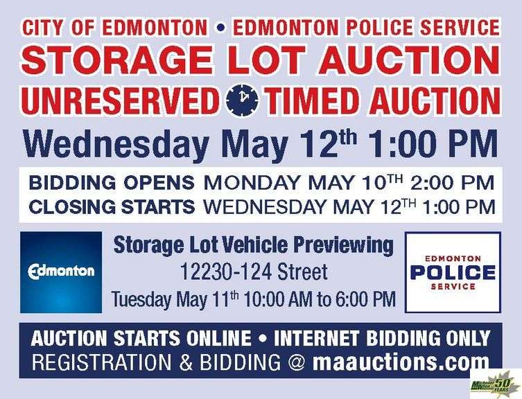 May 12th City of Edmonton Impound Auction - Michener Allen ...