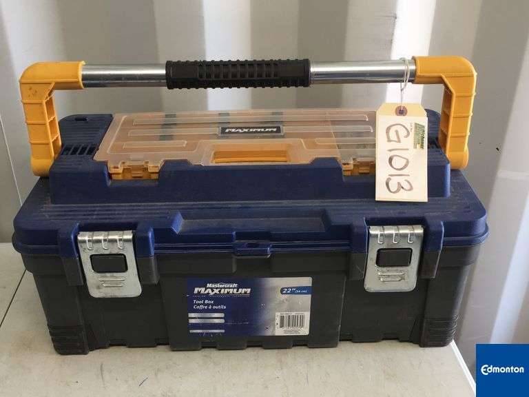 Maximum Tool Box with Assorted Tools - Michener Allen Auctioneering Ltd