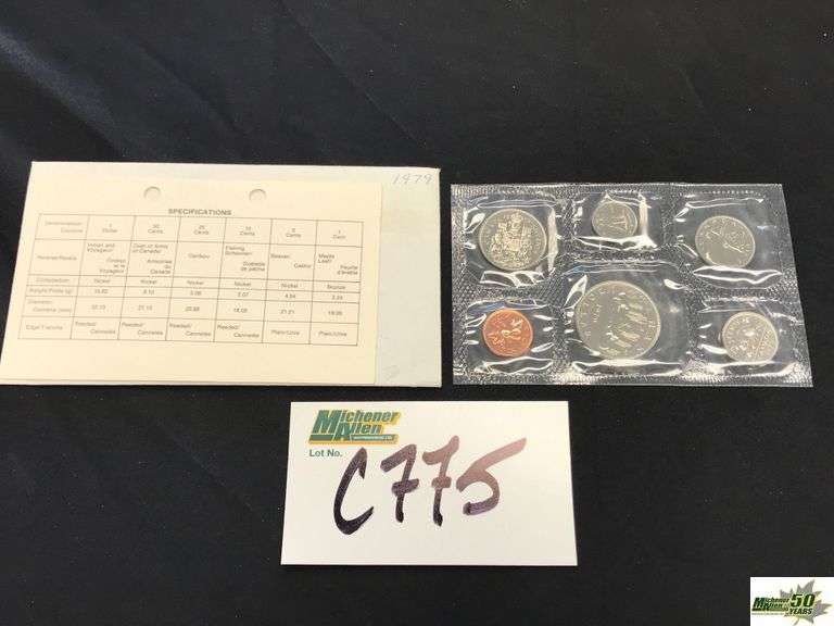 1979 CANADIAN UNCIRCULATED SIX COIN SET - Michener Allen Auctioneering Ltd