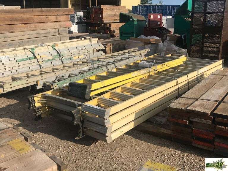 10ft and 14ft Ladders-1 Pallet - Michener Allen Auctioneering Ltd