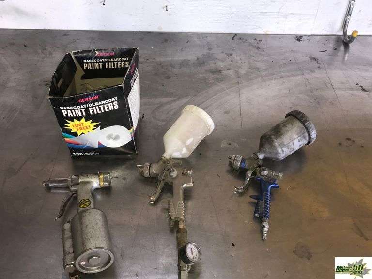 Air impact painters and impact rivet gun - Michener Allen Auctioneering Ltd