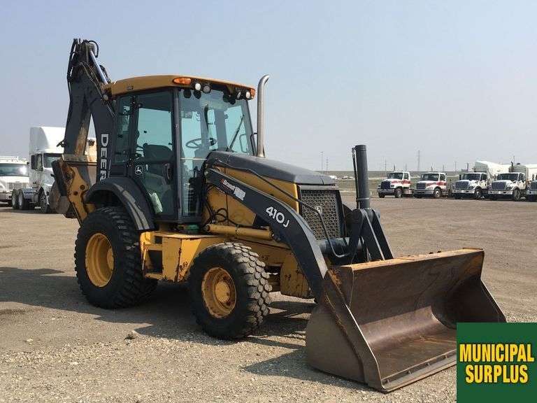 2011 John Deere 410J 4x4 Loader Backhoe - Michener Allen Auctioneering Ltd