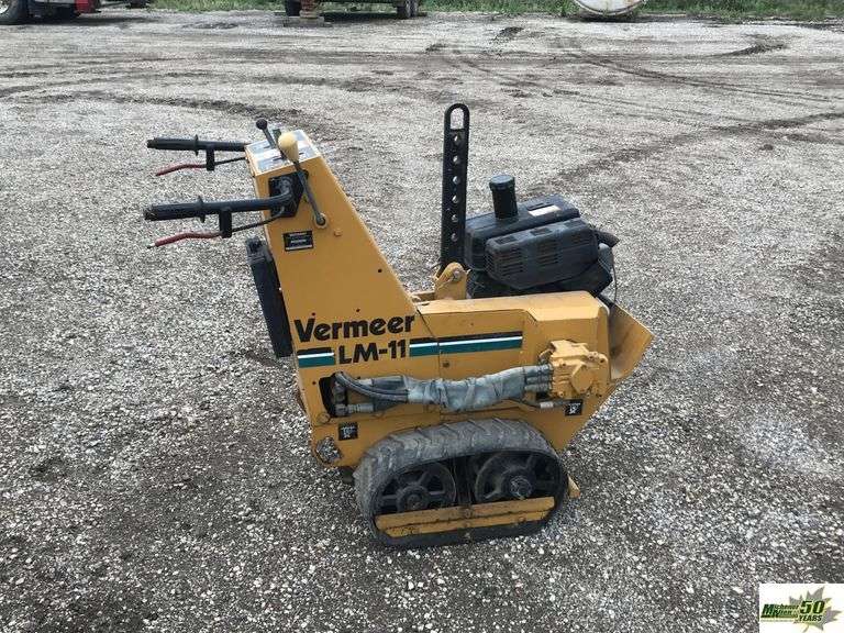 Vermeer track walk behind trencher Vermeer LM11 Trencher - Michener ...