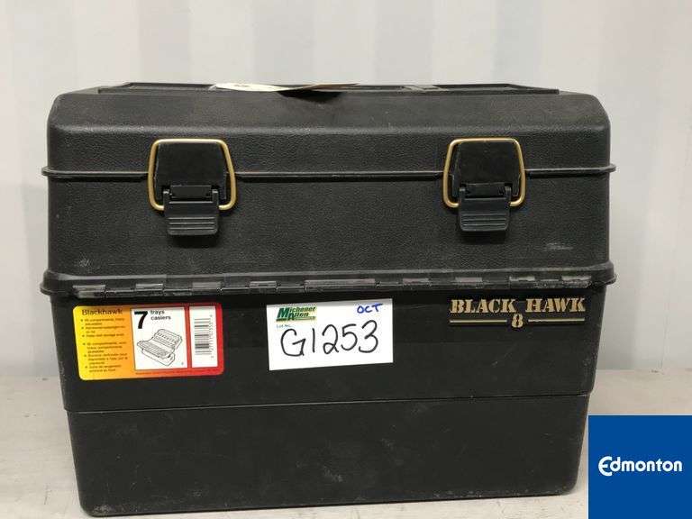 Empty Black Hawk 8 Tackle Box - Michener Allen Auctioneering Ltd