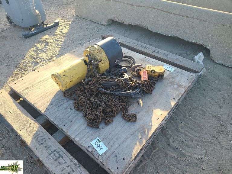 2 Ton Electric Chain Fall-1 Pallet - Michener Allen Auctioneering Ltd