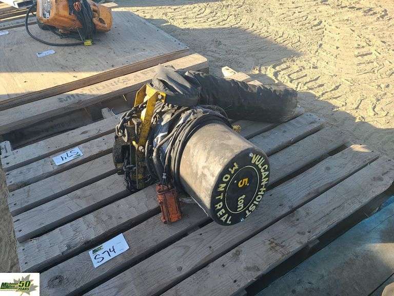 5 Ton Electric Chain Fall-1 Pallet - Michener Allen Auctioneering Ltd