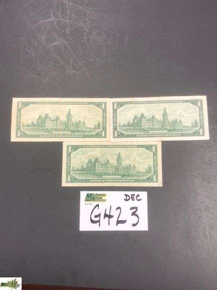 3-1967 CAD $1.00 Centennial Notes - Michener Allen Auctioneering Ltd
