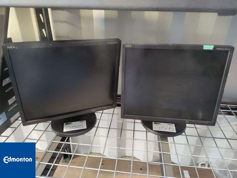 NEC Computer Monitor - Qty 2 *NO CORDS* - Michener Allen Auctioneering Ltd
