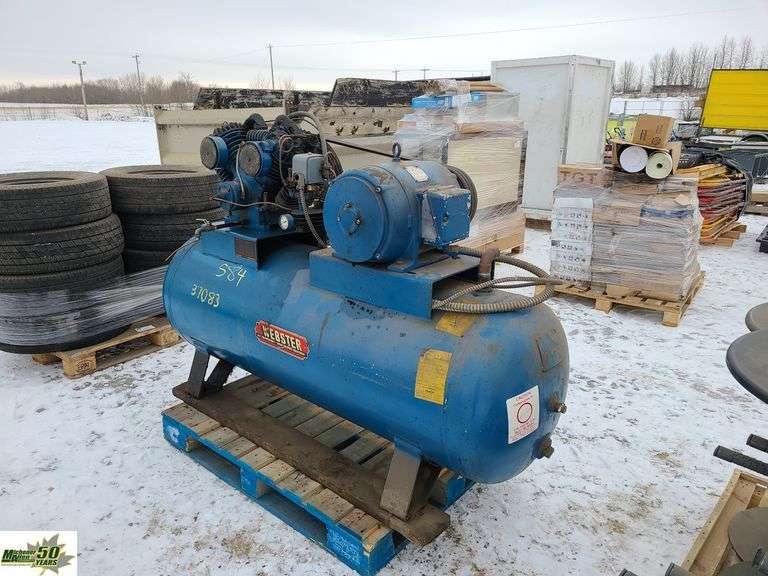 Webster Air Compressor-1 Pallet - Michener Allen Auctioneering Ltd