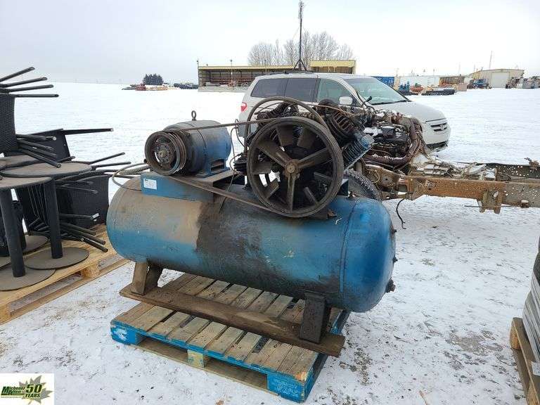 Webster Air Compressor-1 Pallet - Michener Allen Auctioneering Ltd