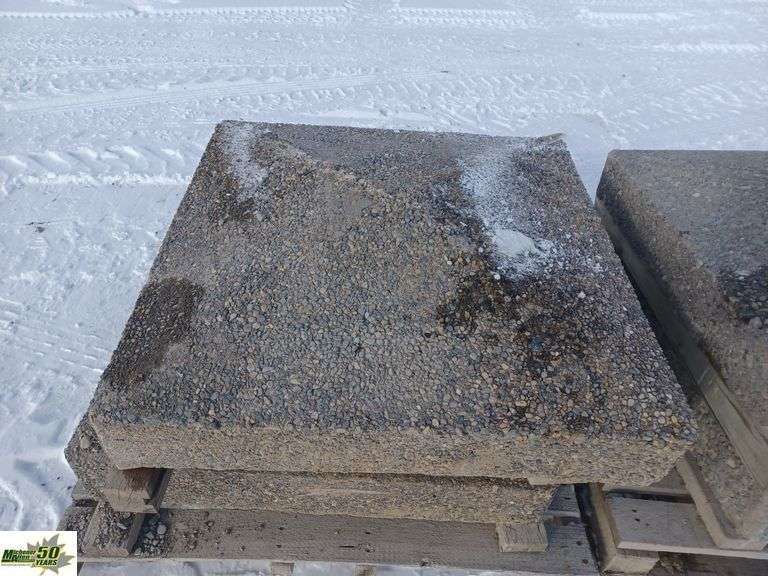 Exposed Aggregate Concrete Caps - Michener Allen Auctioneering Ltd