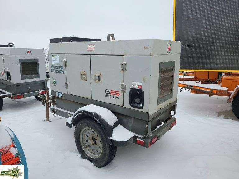 Trailer Mounted Wacker Neuson Genset-Qty 1 - Michener Allen ...
