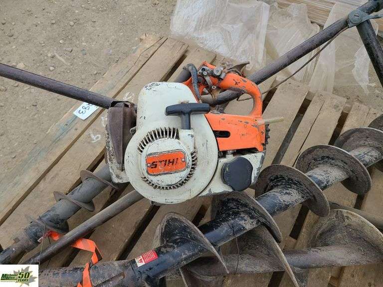 STIHL 2 Man Augers and Auger Extension-1 Pallet - Michener Allen ...
