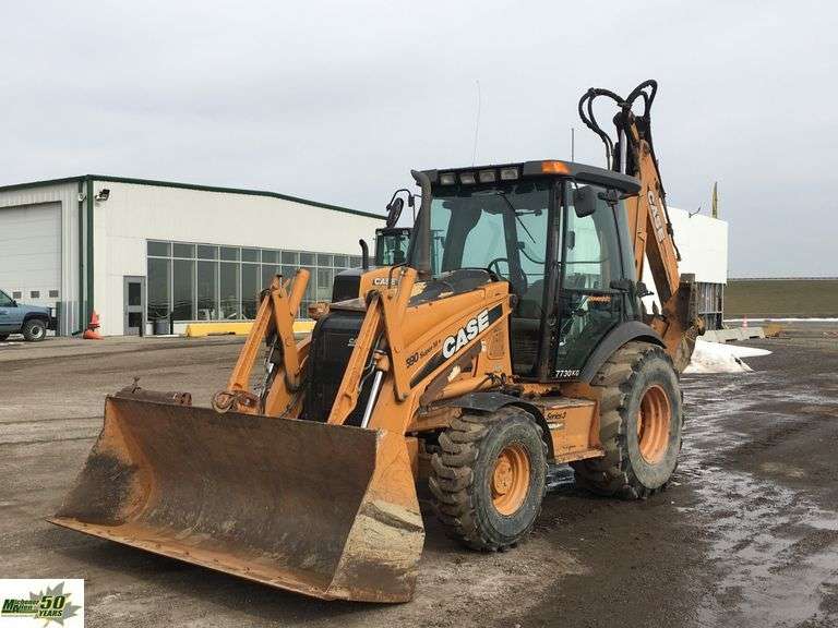 2009 Case 590 SuperM+ 4x4 Loader Backhoe - Michener Allen Auctioneering Ltd