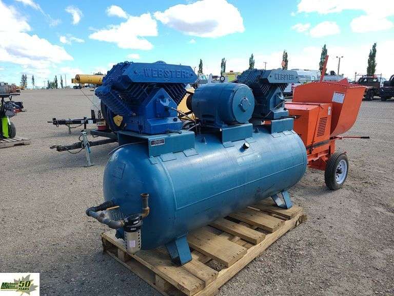 Webster Air Compressor-1 Pallet - Michener Allen Auctioneering Ltd
