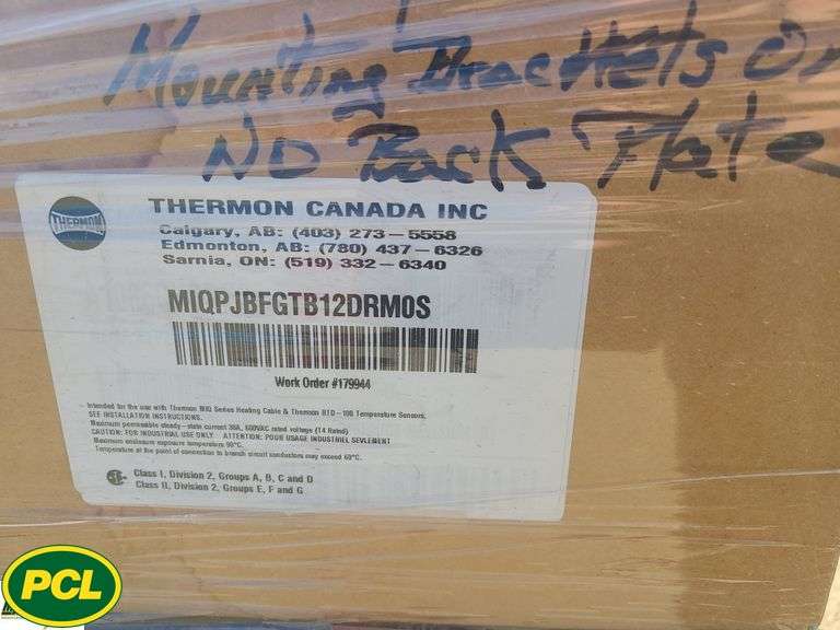 Thermon Control Panel Enclosures-1 Pallet - Michener Allen ...