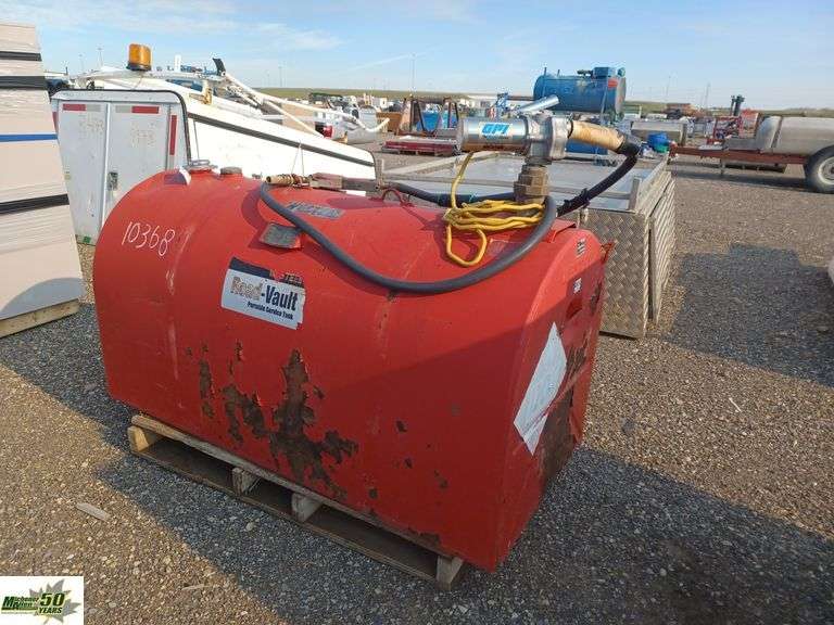 Diesel Fuel Tank with Pump - Michener Allen Auctioneering Ltd