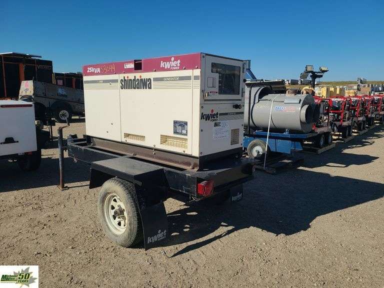2006 Shindawa Trailer Mounted Genset-Qty 1 - Michener Allen ...