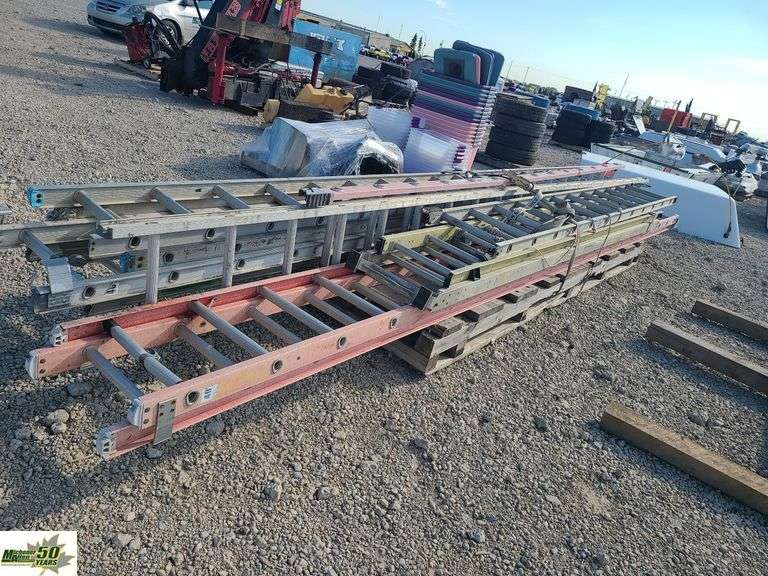 Assorted Lengths of Ladders-1 Pallet - Michener Allen Auctioneering Ltd