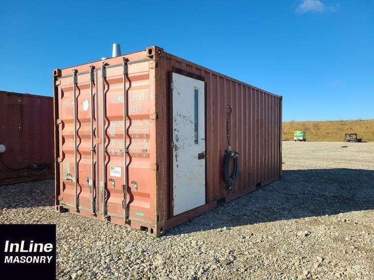20ft Sea Can with Water Tank-Qty 1 - Michener Allen Auctioneering Ltd