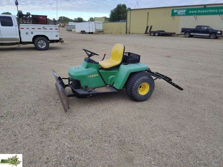 John Deere 1200A with Bunker Rake and Front Blade - Michener Allen ...