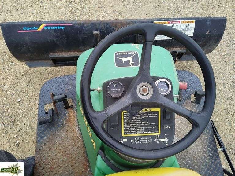 John Deere 1200A with Bunker Rake and Front Blade - Michener Allen ...
