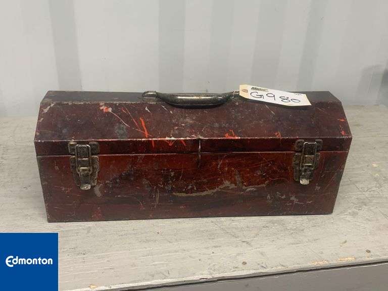 Red and Black Tool Box with Assorted Tools - Michener Allen ...