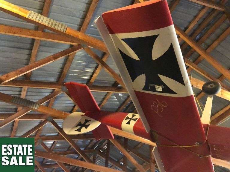 8’ Red Baron Model Plane - Michener Allen Auctioneering Ltd