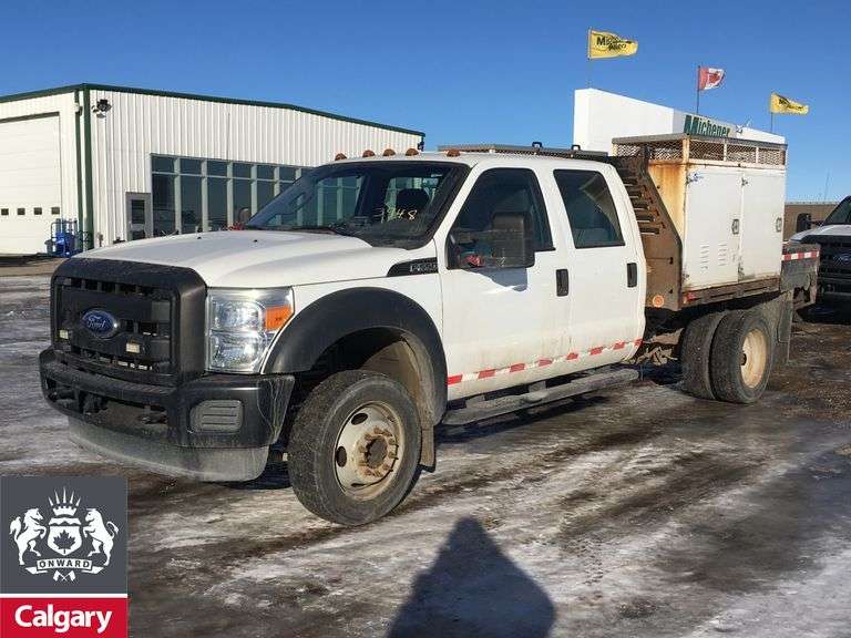 2011 Ford F-550 Super Duty DRW Crew Cab 4X4 S/A Deck Truck - Michener ...