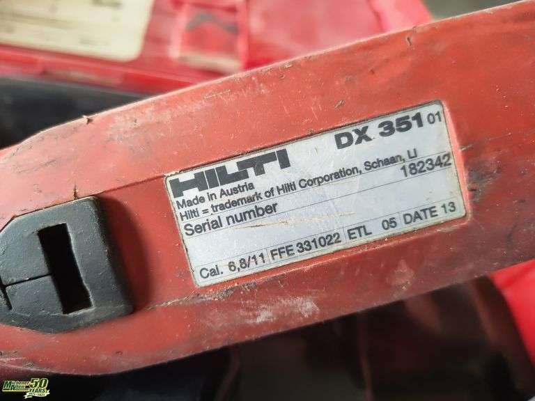 Hilti DX351 - Qty 1 - Michener Allen Auctioneering Ltd