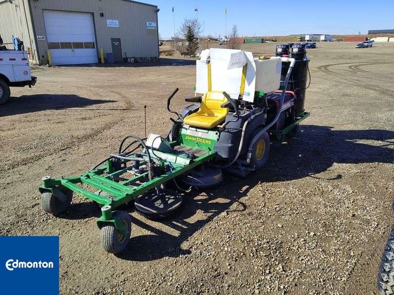 2014 John Deere Mantis Hydro Sweeper w Turf Line Painter Sweeper ...
