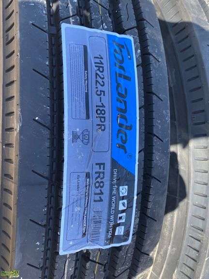 Set Of 4 Unused Forlander FR811 11R22.5-18PR Tires - Michener Allen ...