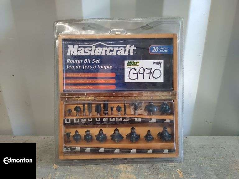 Mastercraft Router Bit Set - Qty 1 - Michener Allen Auctioneering Ltd