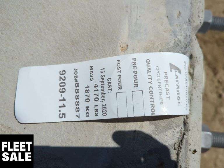 Precast Concrete Light Post Base - Qty 3 - Michener Allen Auctioneering Ltd