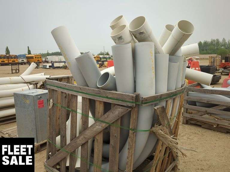 Assorted PVC Pipe - 1 Crate - Michener Allen Auctioneering Ltd