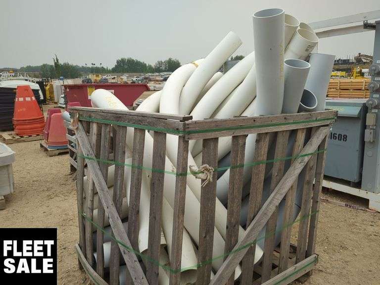 Assorted PVC Pipe - 1 Crate - Michener Allen Auctioneering Ltd