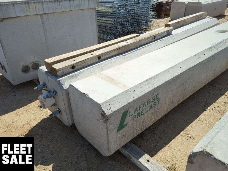 Precast Concrete Light Post Base - Qty 2 - Michener Allen Auctioneering Ltd