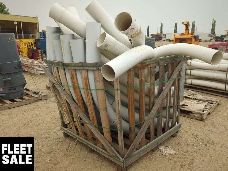 Assorted PVC Pipe - 1 Crate - Michener Allen Auctioneering Ltd