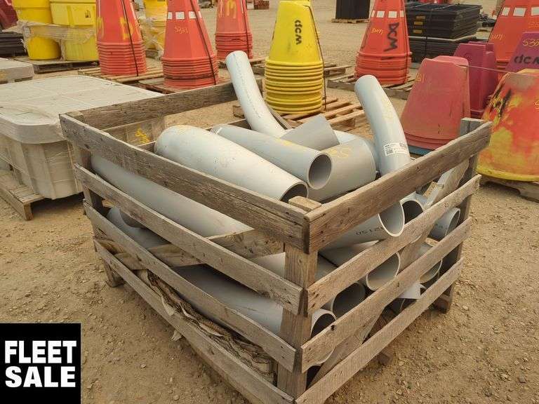 Assorted PVC Pipe - 1 Crate - Michener Allen Auctioneering Ltd