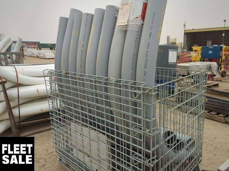 Assorted PVC Pipe - 1 Crate - Michener Allen Auctioneering Ltd