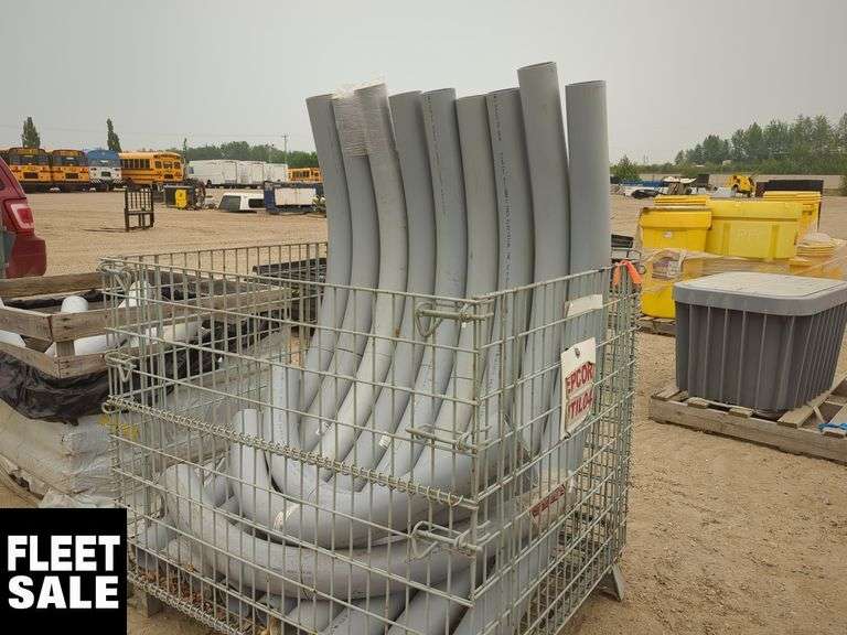 Assorted PVC Pipe - 1 Crate - Michener Allen Auctioneering Ltd