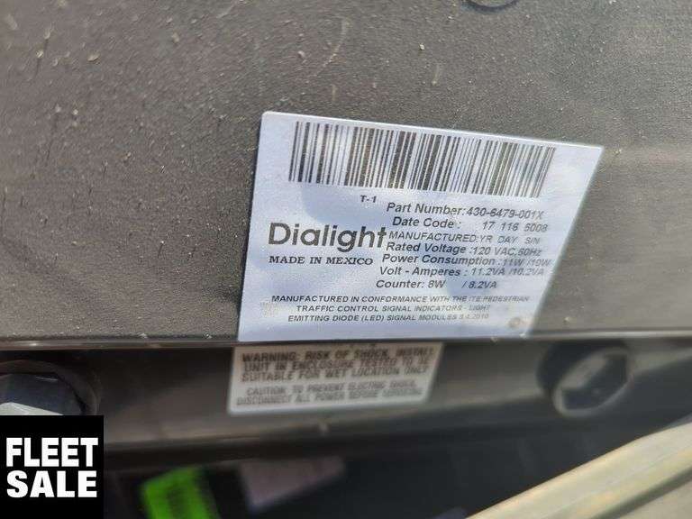 Dialight Traffic Light and Visors - 1 Pallet - Michener Allen ...