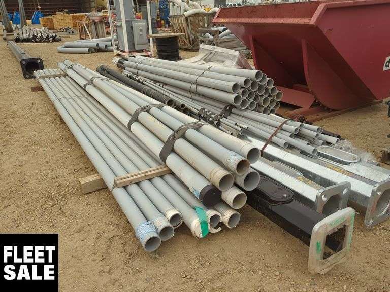 Assorted PVC Pipes and Light Poles - Michener Allen Auctioneering Ltd