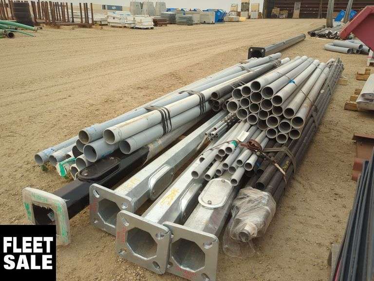 Assorted PVC Pipes and Light Poles - Michener Allen Auctioneering Ltd